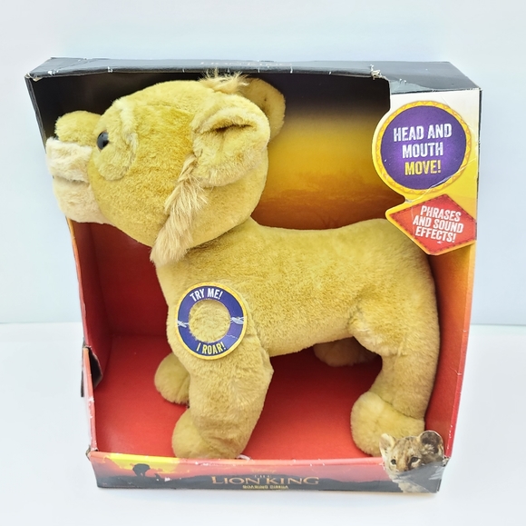 Disney | Toys | New Disney The Lion King Roaring Simba Plush Toy | Poshmark